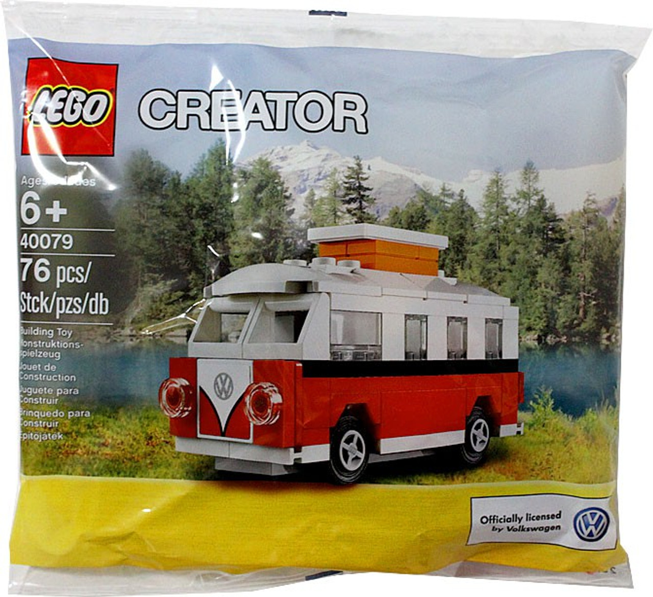 Lego Creator Mini Vw T1 Camper Van Mini Set 40079 Bagged Toywiz