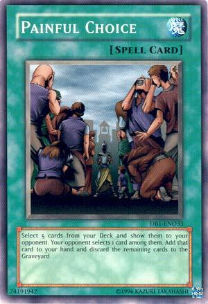 YuGiOh Dark Beginning 1 Single Card Common Painful Choice DB1-EN033 ...