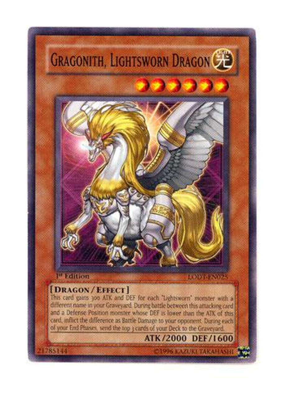 YuGiOh GX Light of Destruction Single Card Common Gragonith, Lightsworn Dragon LODT-EN025 - ToyWiz