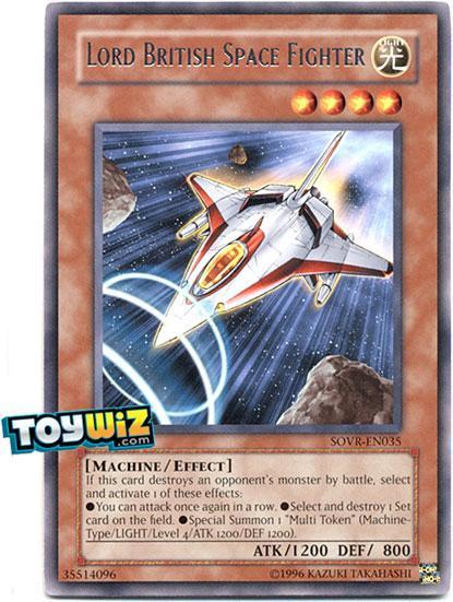 YuGiOh Stardust Overdrive Single Card Rare Lord British Space Fighter ...