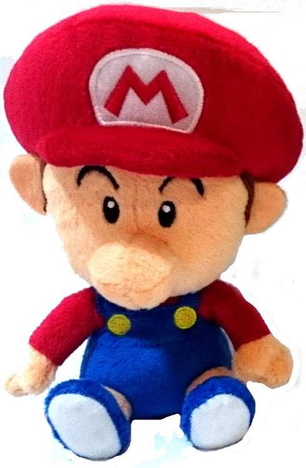 Super Mario World of Nintendo Baby Mario 7 Plush Jakks Pacific - ToyWiz