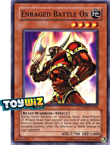 YuGiOh Duelist Pack Kaiba Single Card Common Enraged Battle Ox DPKB ...