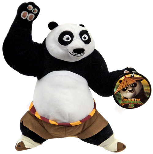 Kung Fu Panda 3 Po 10 Plush Figure Fighting Stance Toy Factory - ToyWiz