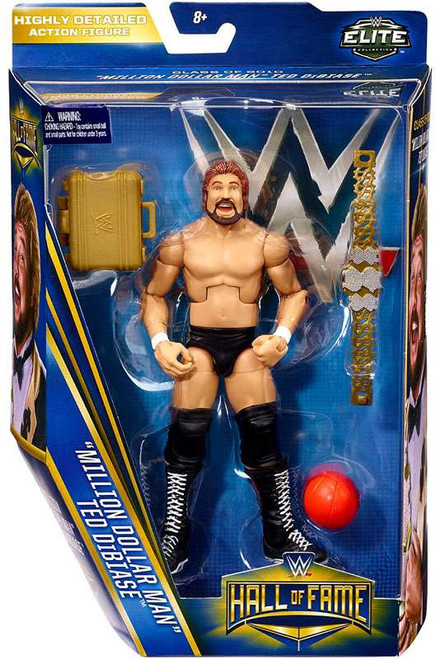 WWE Wrestling Elite Hall of Fame Ted Dibiase Exclusive 6 Action Figure Million Dollar Man Mattel ...