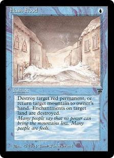 Magic The Gathering Legends Single Card Common Flash Flood - ToyWiz