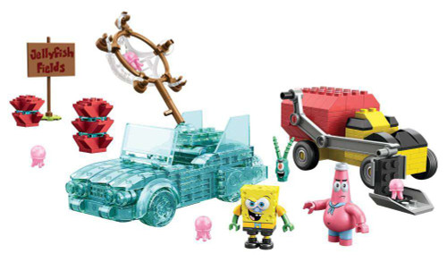 Mega Bloks Spongebob Squarepants Invisible Boatmobile Rescue Set 94620 ...