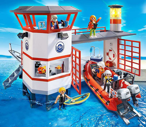 Playmobil City Action Coast Guard Station with Lighthouse Set 5539 - ToyWiz