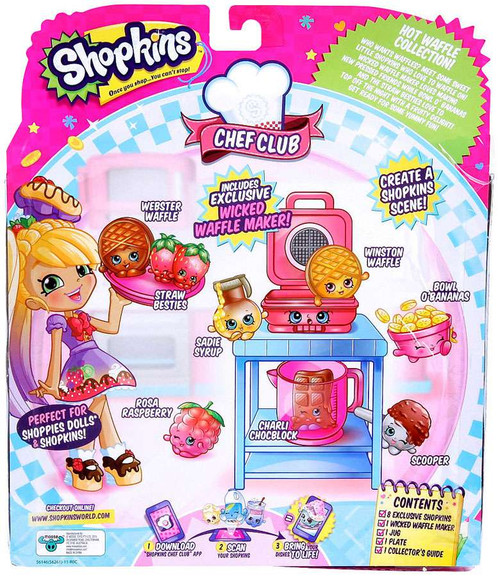 Shopkins Season 6 Chef Club Hot Waffle Mini Figure 9-Pack Moose Toys ...
