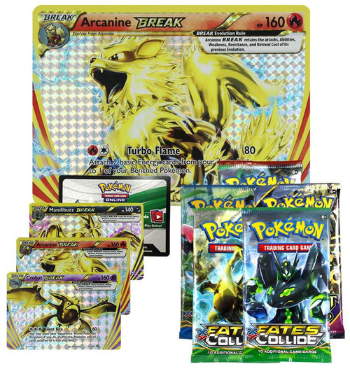 Pokemon Arcanine BREAK Evolution Box with Crobat Mandibuzz Sealed ...