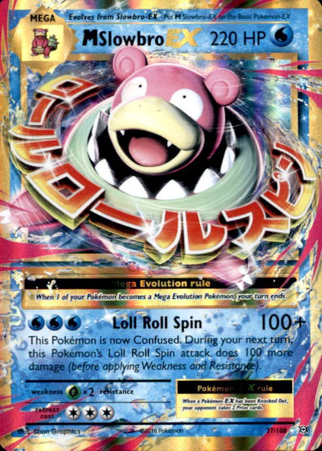 Pokemon X Y Evolutions Single Card Rare Holo ex Mega Slowbro-EX 27 - ToyWiz