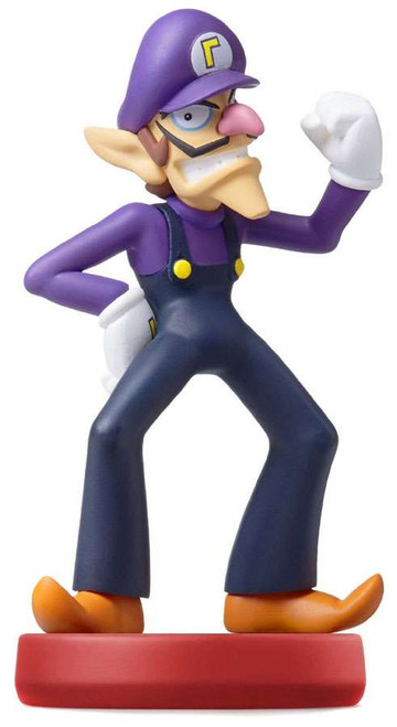 Nintendo Super Mario Amiibo Waluigi Mini Figure - ToyWiz