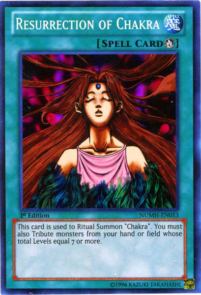 YuGiOh Number Hunters Single Card Super Rare Resurrection of Chakra ...