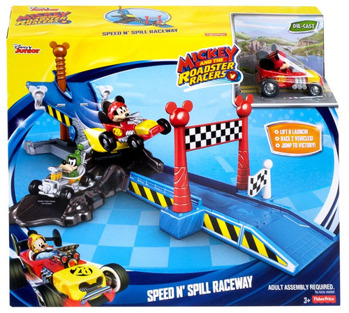 Fisher Price Disney Mickey Roadster Racers Speed N Spill Raceway ...