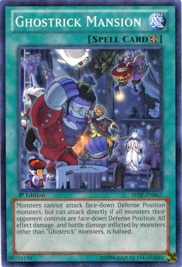 YuGiOh Zexal Shadow Specters Single Card Common Ghostrick Mansion SHSP ...