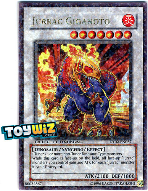 YuGiOh 5Ds Duel Terminal 2 Single Card Parallel Rare Jurrac Giganoto DT02-EN087 - ToyWiz