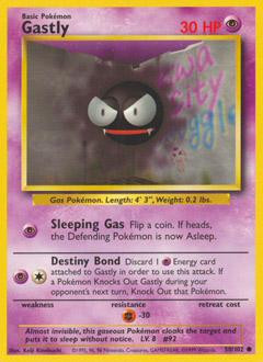Pokemon Base Set Single Card Common Gastly 50 - ToyWiz