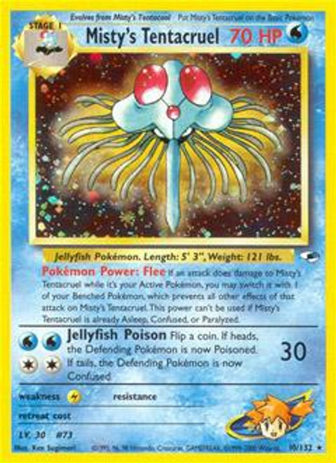 Pokemon Gym Heroes Single Card Rare Holo Mistys Tentacruel 10 Toywiz