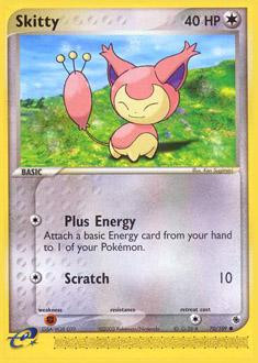 Pokemon EX Ruby Sapphire Single Card Common Skitty 70 - ToyWiz