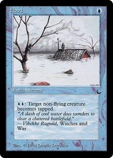 Magic The Gathering The Dark Single Card Uncommon Flood - ToyWiz