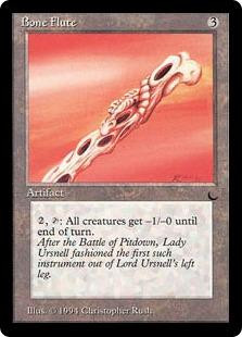 Magic The Gathering The Dark Single Card Uncommon Bone Flute - ToyWiz