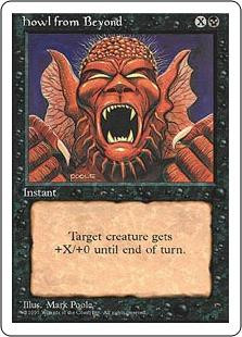 Magic The Gathering 4th Edition Single Card Common Howl from Beyond ...
