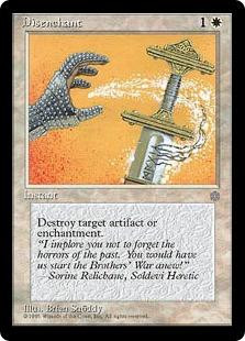 Magic The Gathering Ice Age Single Card Common Disenchant - ToyWiz