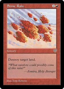Magic The Gathering Mirage Single Card Common Stone Rain - ToyWiz