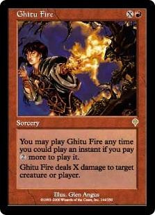 Magic The Gathering Invasion Single Card Rare Ghitu Fire 144 - ToyWiz