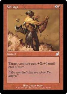 Magic The Gathering Scourge Single Card Uncommon Enrage 91 - ToyWiz