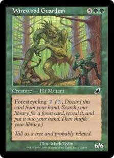 Magic The Gathering Scourge Single Card Common Wirewood Guardian 132 ...