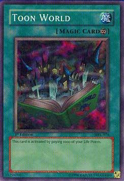 YuGiOh Magic Ruler Single Card Super Rare Toon World MRL-076 - ToyWiz