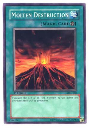 YuGiOh Magic Ruler Single Card Common Molten Destruction MRL-098 - ToyWiz