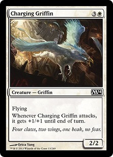 Magic The Gathering Magic 2014 Single Card Common Charging Griffin 13 ...
