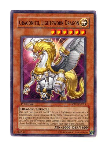YuGiOh GX Light of Destruction Single Card Common Gragonith, Lightsworn Dragon LODT-EN025 - ToyWiz