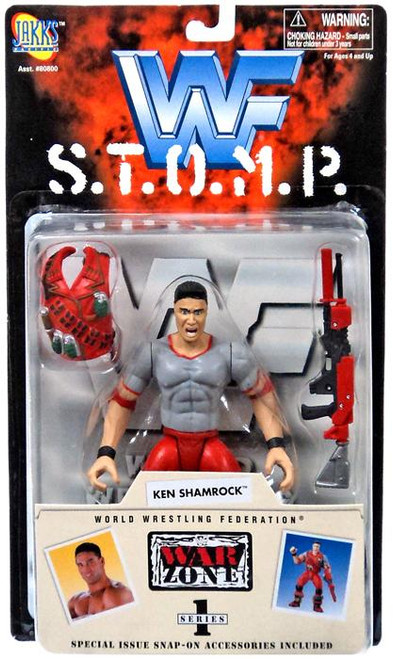WWE Wrestling WWF S.T.O.M.P. Series 1 Ken Shamrock Action Figure Jakks ...