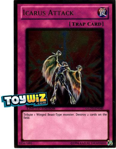 YuGiOh Gold Series 3 2010 Single Card Gold Rare Icarus Attack GLD3 ...