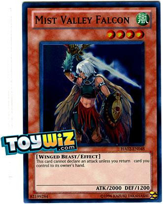YuGiOh 5Ds Hidden Arsenal 2 Single Card Super Rare Mist Valley Falcon ...