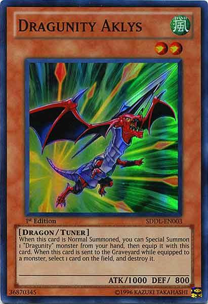 YuGiOh Dragunity Legion Structure Deck Single Card Super Rare Dragunity Aklys SDDL-EN003 - ToyWiz