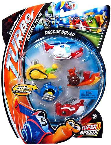 Turbo Movie Moments Rescue Squad Figure 5-Pack Mattel Toys - ToyWiz