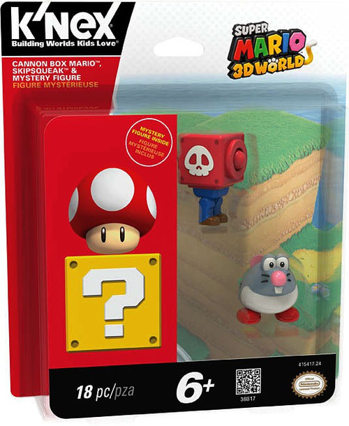KNEX Super Mario 3D Land Cannon Box Mario, Skipsqueak Mystery Figure 3 ...