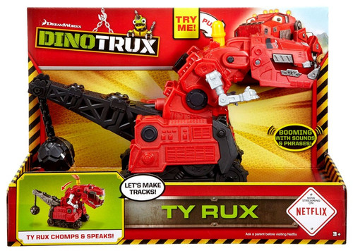 Dinotrux Ty Rux Deluxe Figure with Sound, 2016 Mattel Toys - ToyWiz
