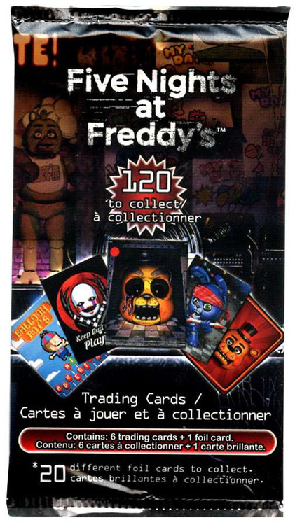 Five Nights at Freddys Five Nights at Freddys Trading Card Pack Just ...