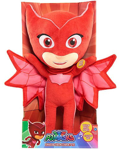 Disney Junior PJ Masks Owlette 15 Plush with Sound Sing Talk Just Play ...
