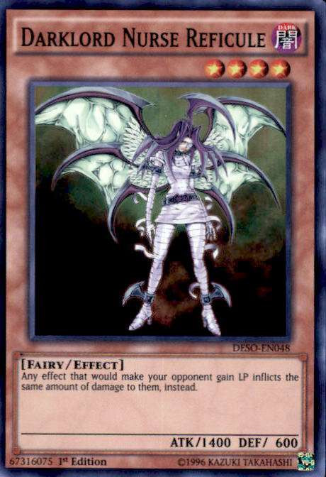 YuGiOh Destiny Soldiers Single Card Super Rare Darklord Nurse Reficule ...