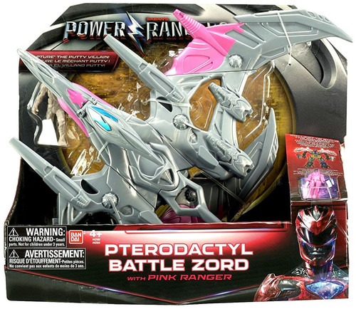 Power Rangers Movie Pterodactyl Battle Zord with Pink Ranger Action ...