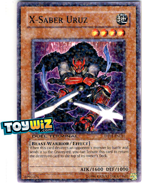 YuGiOh 5Ds Duel Terminal 1 Single Card Parallel Rare X-Saber Uruz DT01 ...