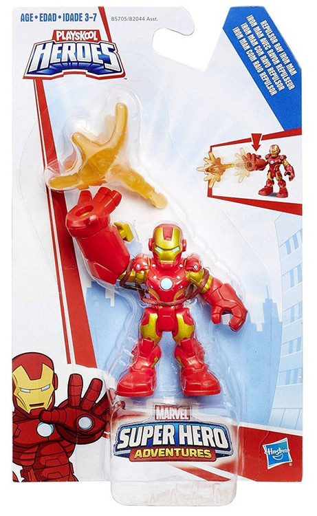 Marvel Playskool Heroes Super Hero Adventures Repulsor Ray Iron Man ...