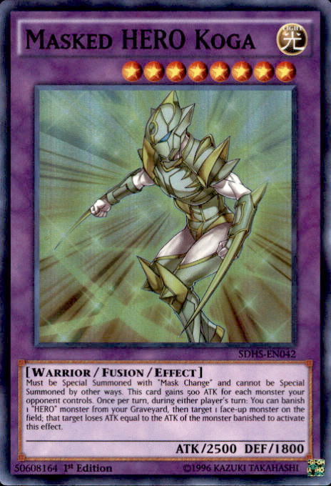YuGiOh HERO Strike Structure Deck Single Card Super Rare Masked HERO ...