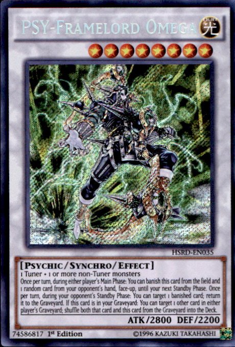 YuGiOh High-Speed Riders Single Card Secret Rare PSY-Framelord Omega ...