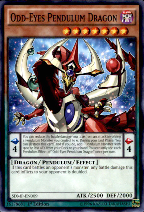 Yugioh Master Of Pendulum Structure Deck Single Card Common Odd Eyes